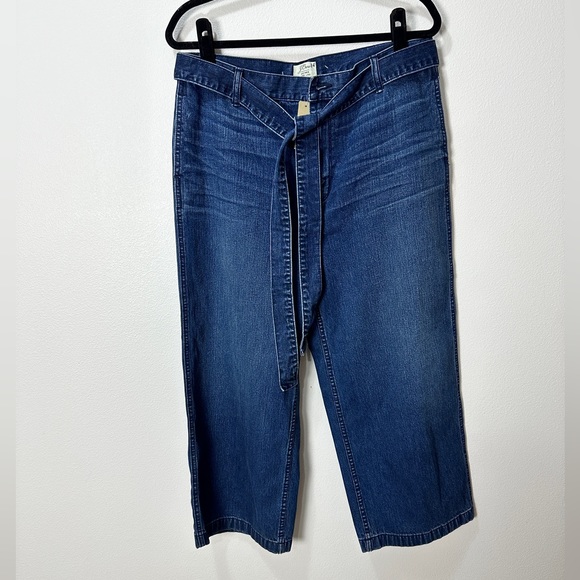 J. Crew | Jeans | Nwt Jcrew Womens Sz 32 Rayner Wideleg Jean Belt Tie ...